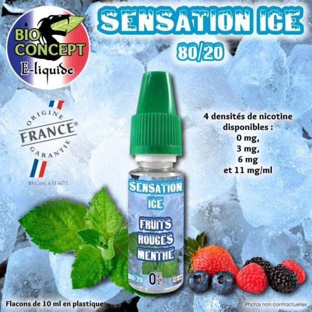 E-liquide Fruits rouges Menthe - France Clope