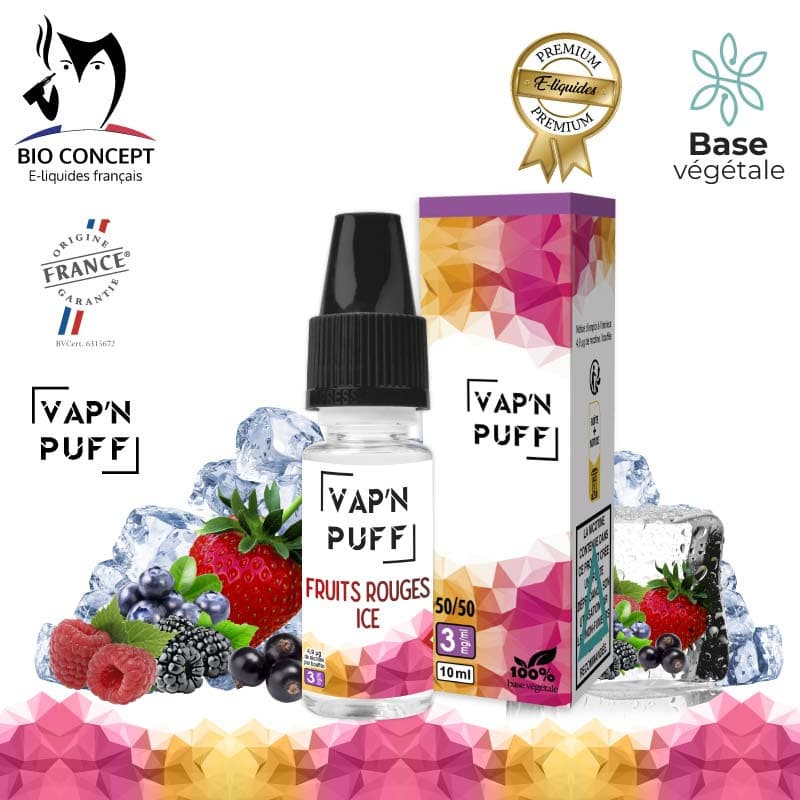 E-liquide Puff Gout Fruits rouges ice | France Clope