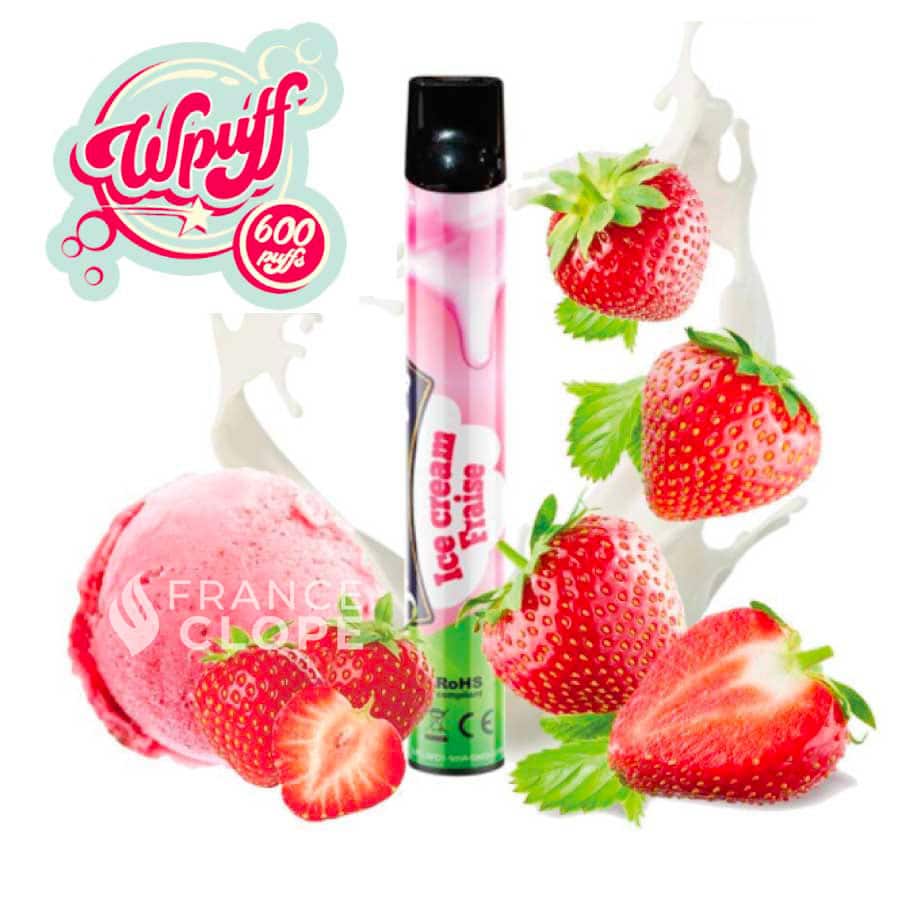 E-Liquide Ice Cream Fraise Liquideo | Le Goût des Puff